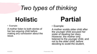 distinguished holistic from a partial point of view lesson 1.pptx
