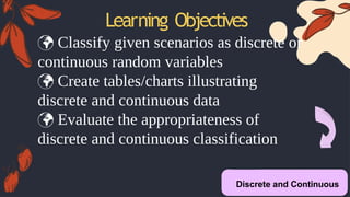 DISTINGUISHES DISCRETE AND CONTINUOUS.pptx