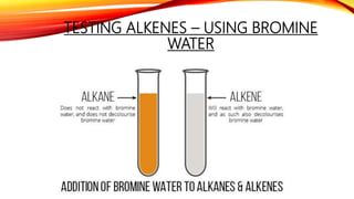 Distinguishing between alkanes and alkenes | PPTX