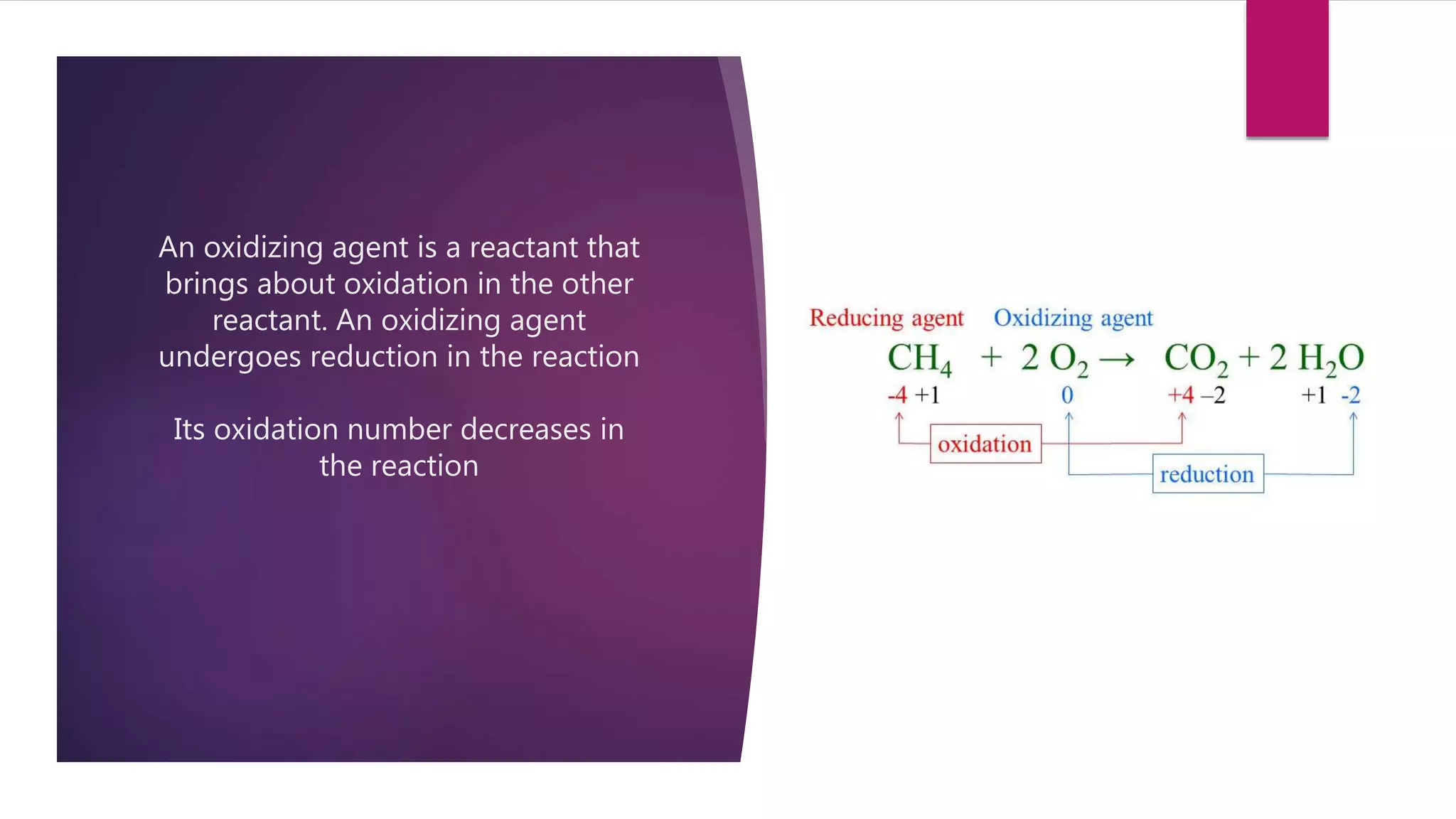 Distinguishing between oxidizing and reducing agents | PPTX