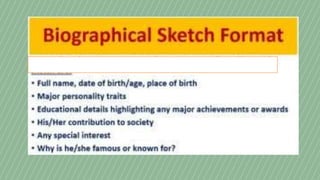 DISTINGUISHING CAPSULE BIOGRAPHY FROM BIOGRAPHICAL SKETCH [Autosaved ...