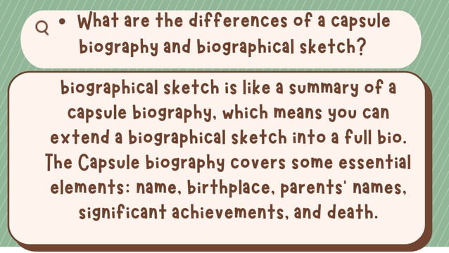DISTINGUISHING CAPSULE BIOGRAPHY FROM BIOGRAPHICAL SKETCH [Autosaved ...