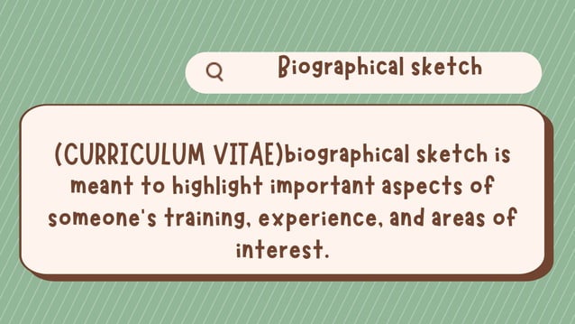 DISTINGUISHING CAPSULE BIOGRAPHY FROM BIOGRAPHICAL SKETCH [Autosaved ...