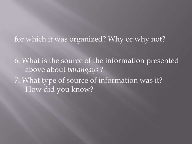 Distinguishing different types of sources of information | PPTX