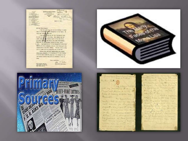 Distinguishing different types of sources of information | PPTX