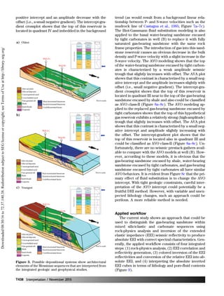 Distinguishing gas bearing sandstone reservoirs within mixed ...
