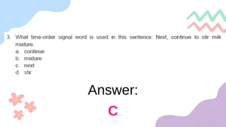 Distinguishing Text-type According to Purpose and Features Time-Order.pptx