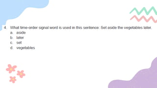 Distinguishing Text-type According to Purpose and Features Time-Order.pptx