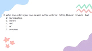 Distinguishing Text-type According to Purpose and Features Time-Order.pptx