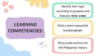 Distinguishing Text-type According to Purpose and Features Time-Order.pptx
