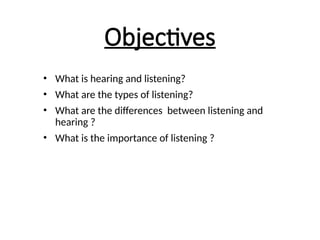 Distinguish listening from hearing ppt presentation by sindiso.pptx