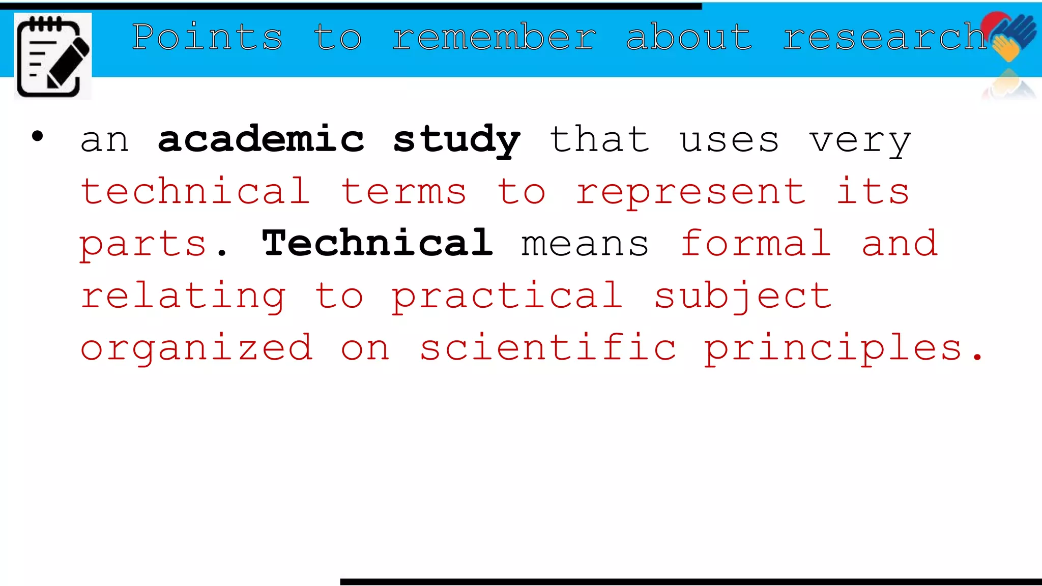 Distinguish technical terms used in research EN10V-Iva-30.pptx