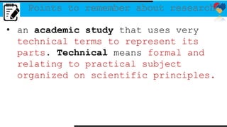 Distinguish technical terms used in research EN10V-Iva-30.pptx