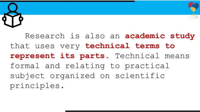 Distinguish technical terms used in research EN10V-Iva-30.pptx