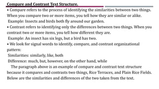 Distinguish text-types according to purpose and language features ...