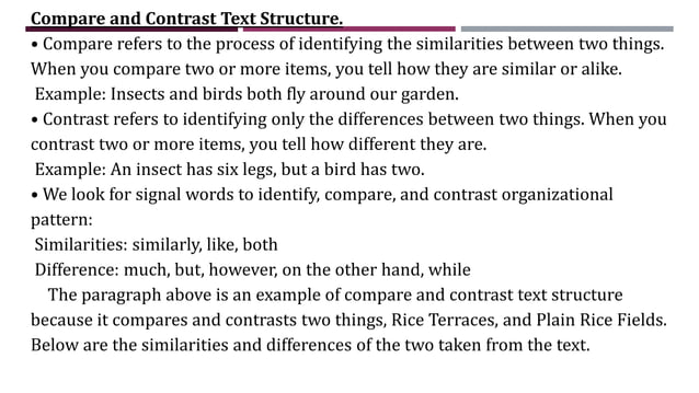 Distinguish text-types according to purpose and language features ...