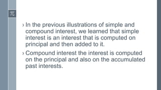 DISTINGUSHING BETWEEN SIMPLE AND COMPOUND INTEREST.pptx