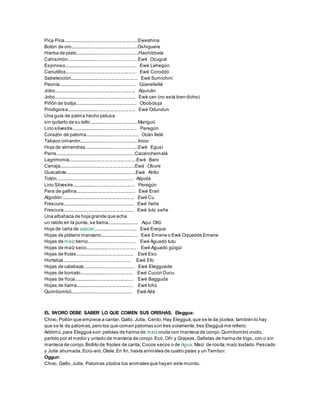 Distintos nombres de shangó | DOCX