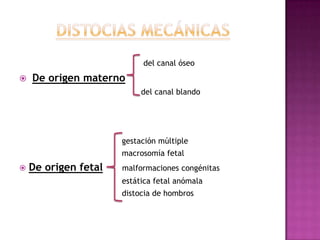 Distocias del parto | PPTX
