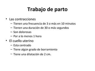 Distocias por la duracion del parto | PPT