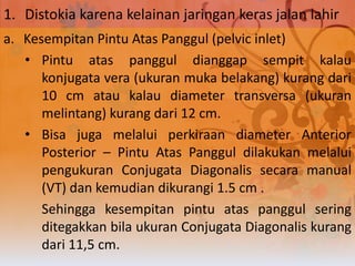 Distokia jalan lahir/reguler poltekkes surakarta | PPTX