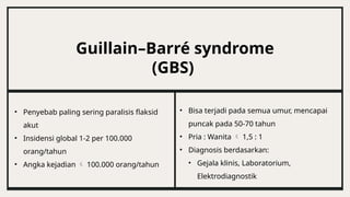 Diagnosis Guillain Barre Syndrome (based on EAN/PNS) | PPT