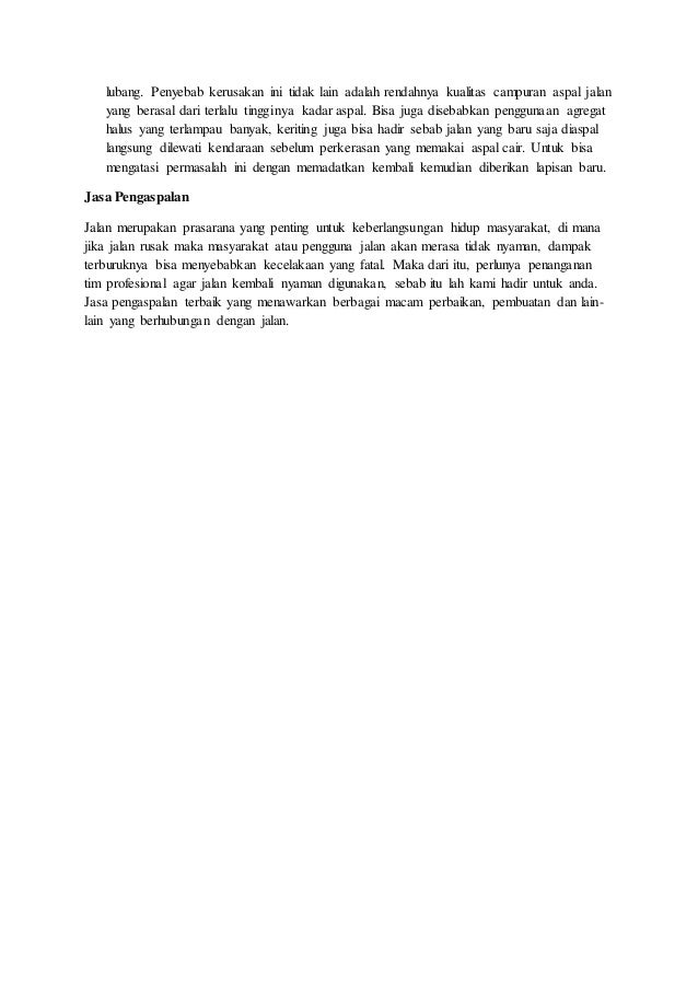 Distorsi aspal | DOCX