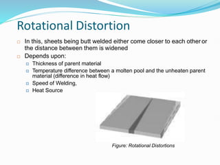 Distortion & control in welding parameters.pptx