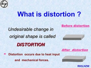 WELDING DISTORTION CONTROL PRESENTATION.ppt