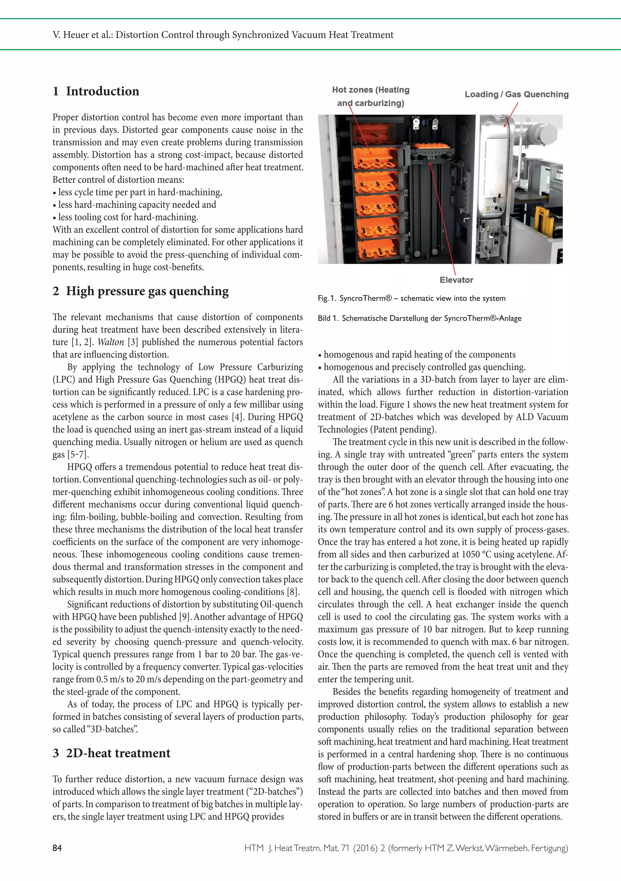 Distortion Control with Synchronized Vacuum Heat Treatment | PDF