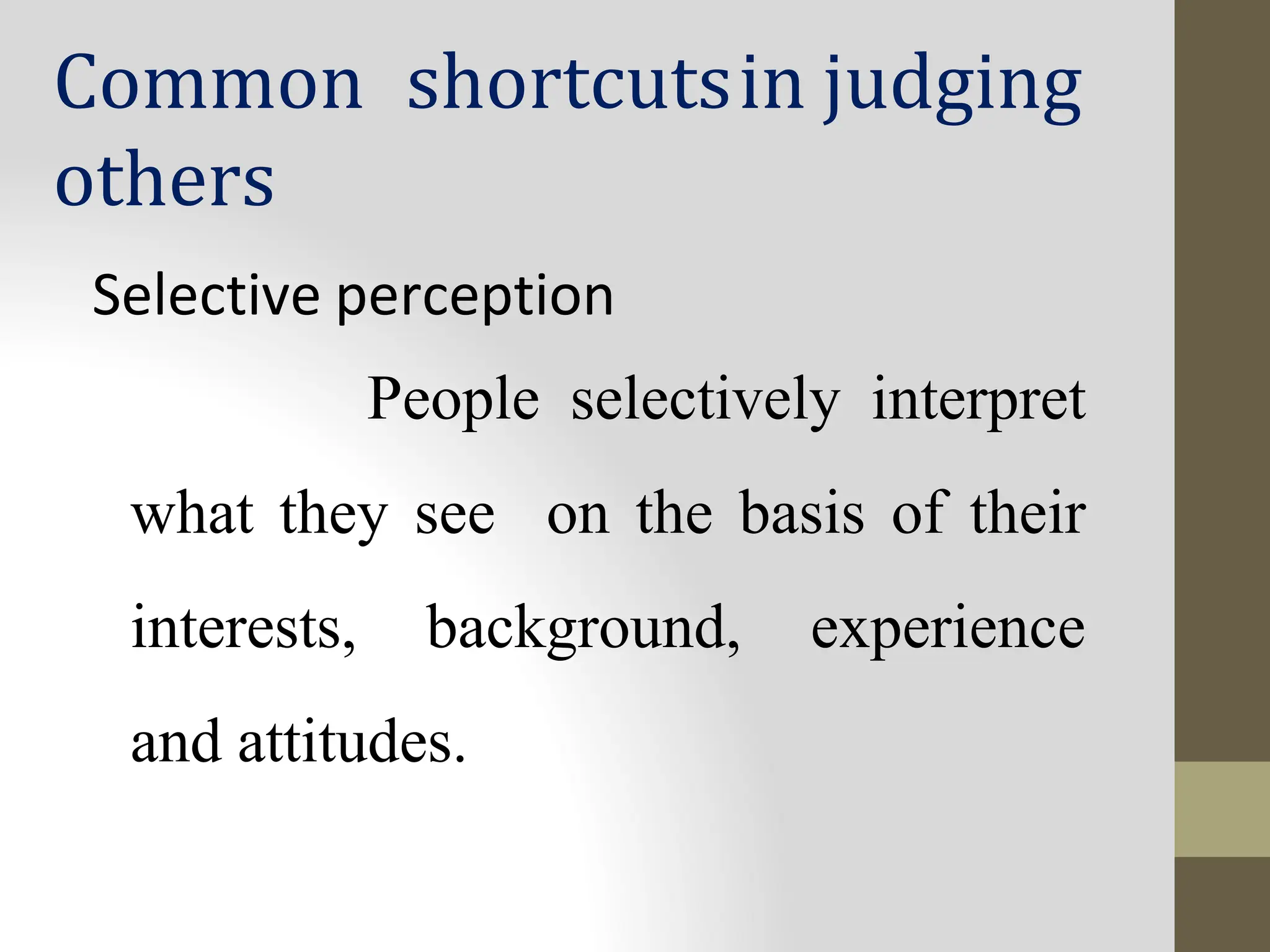 Distortion in perception in organisational behaviour | PPTX