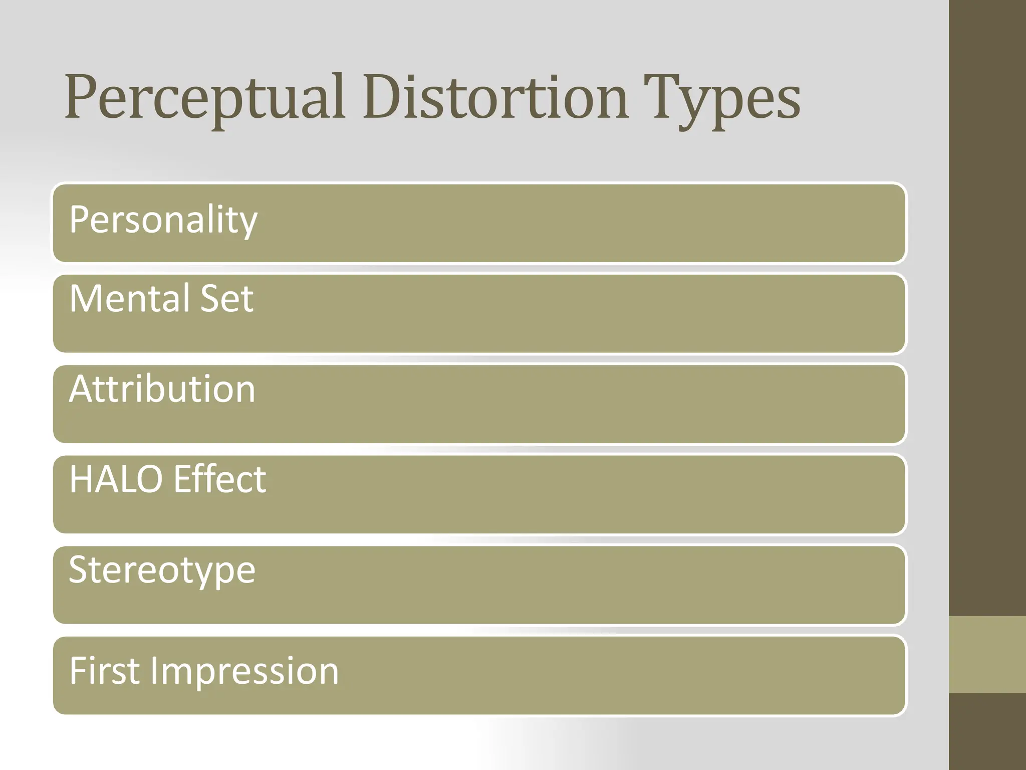 Distortion in perception in organisational behaviour | PPTX