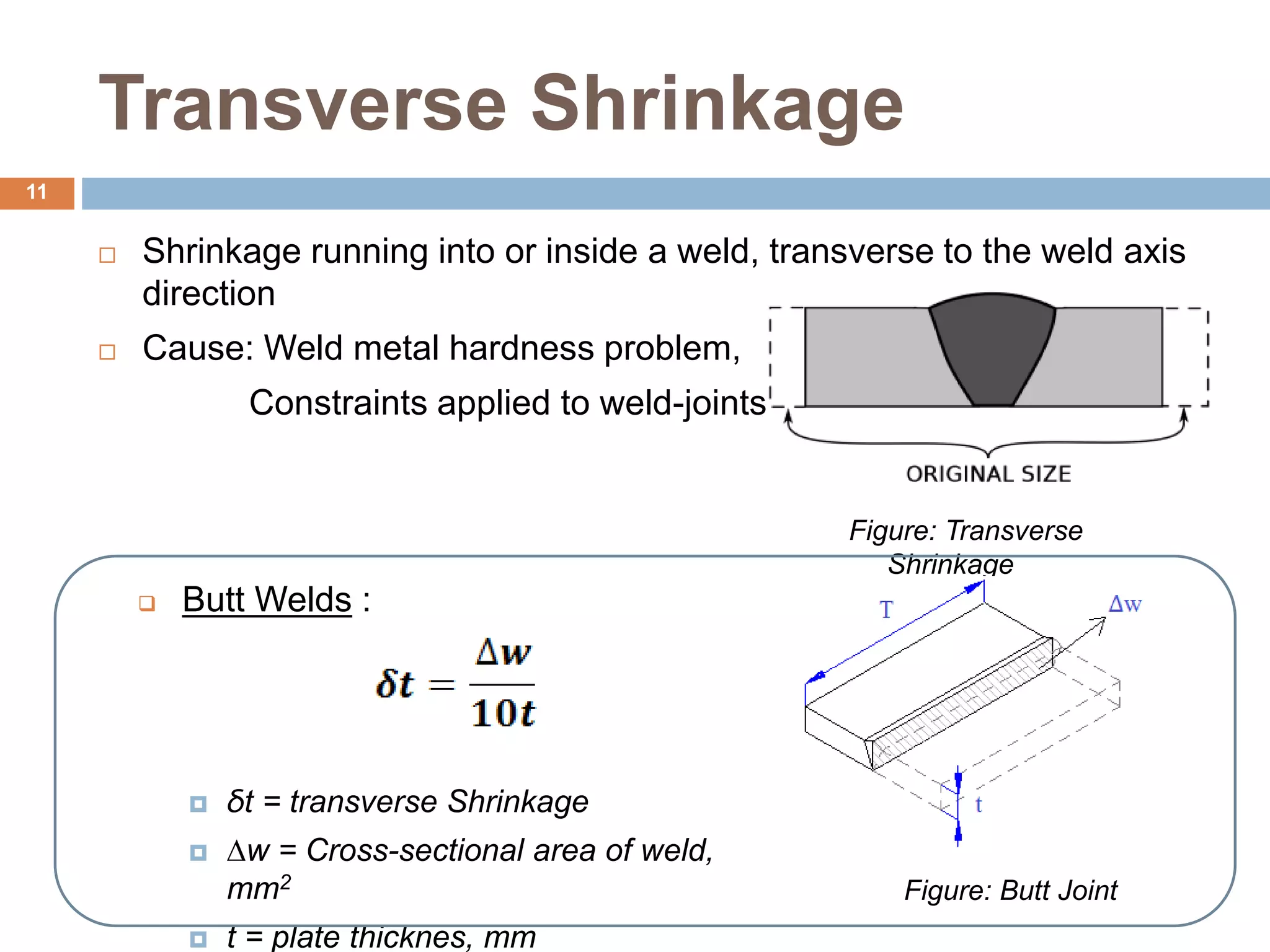 Distortion in welding | PPTX