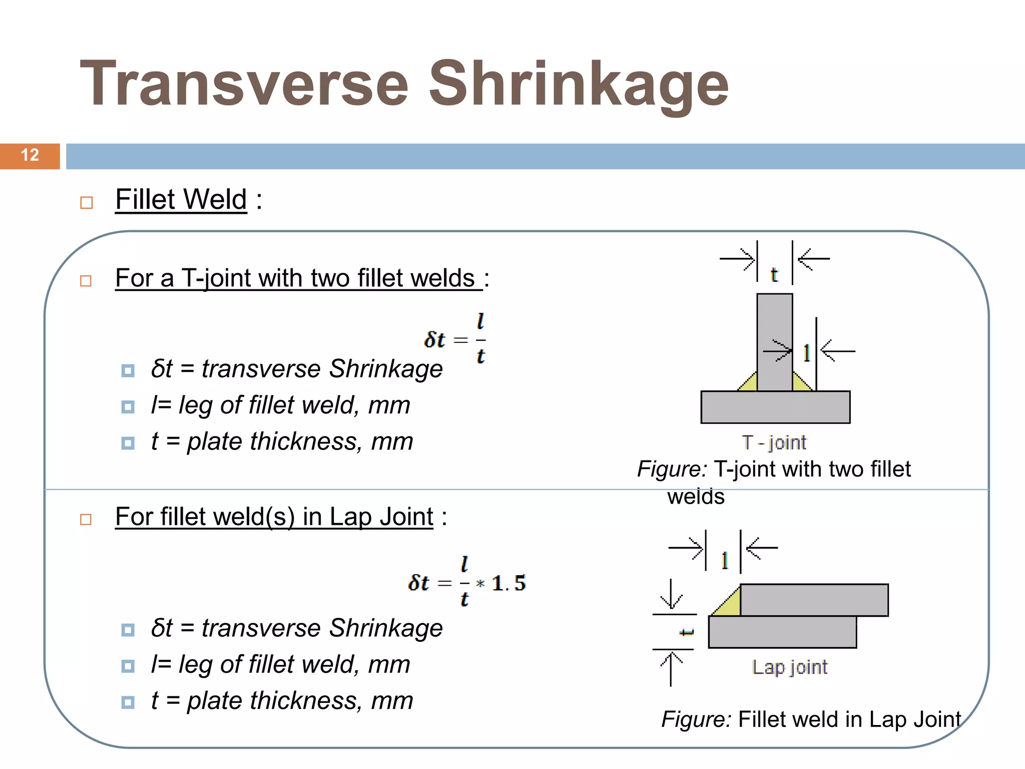 Distortion in welding | PPTX