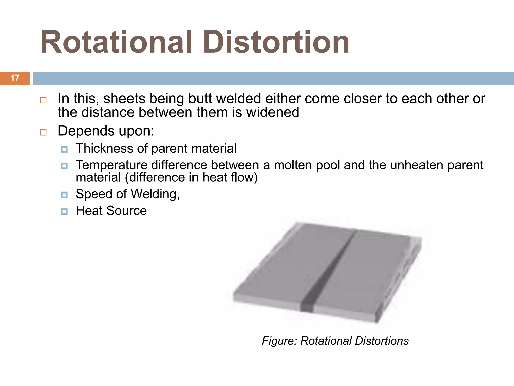 Distortion in welding | PPTX