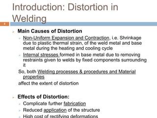 Distortion in welding | PPTX