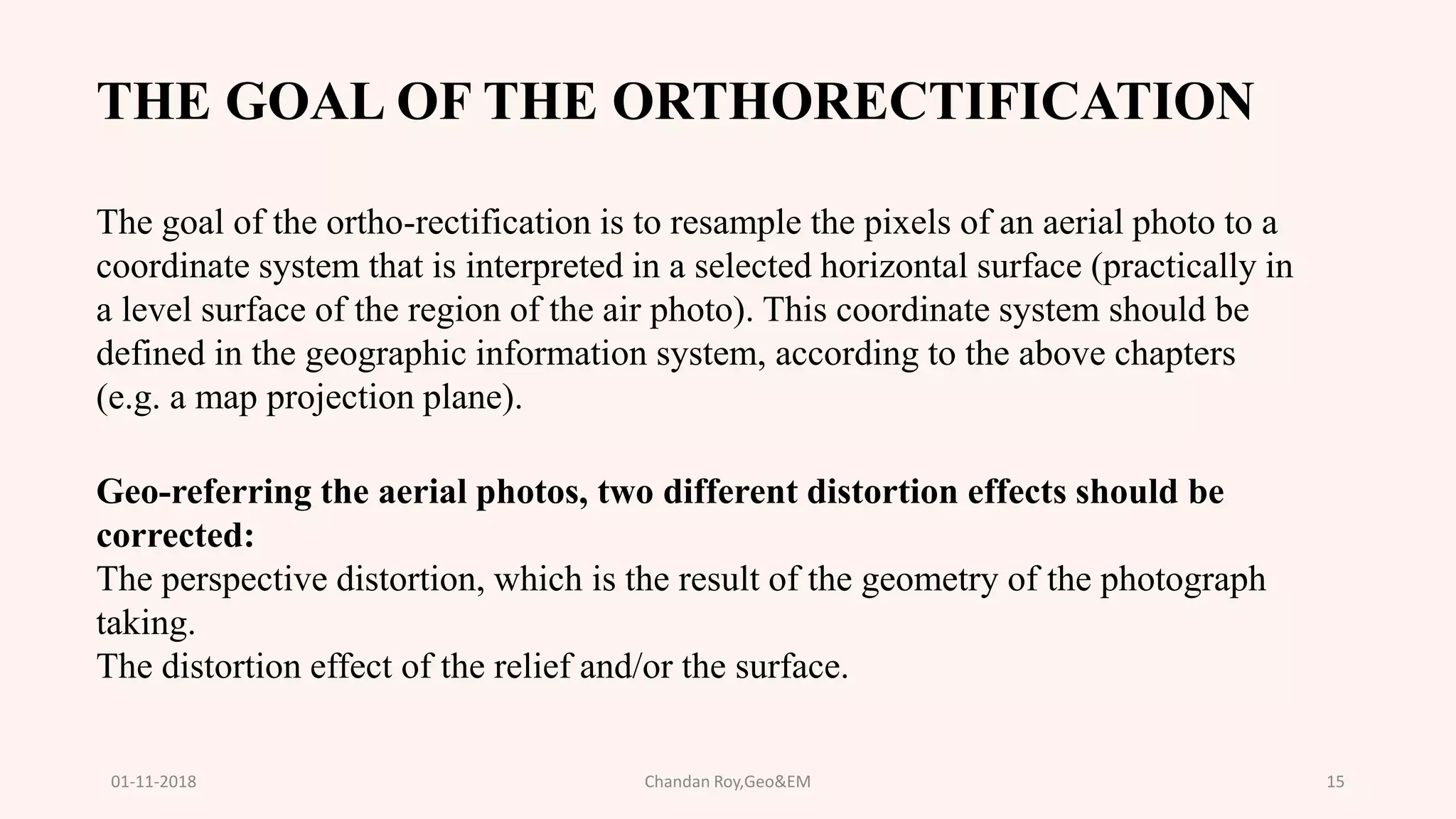Distortions and displacement on aerial photograph | PDF