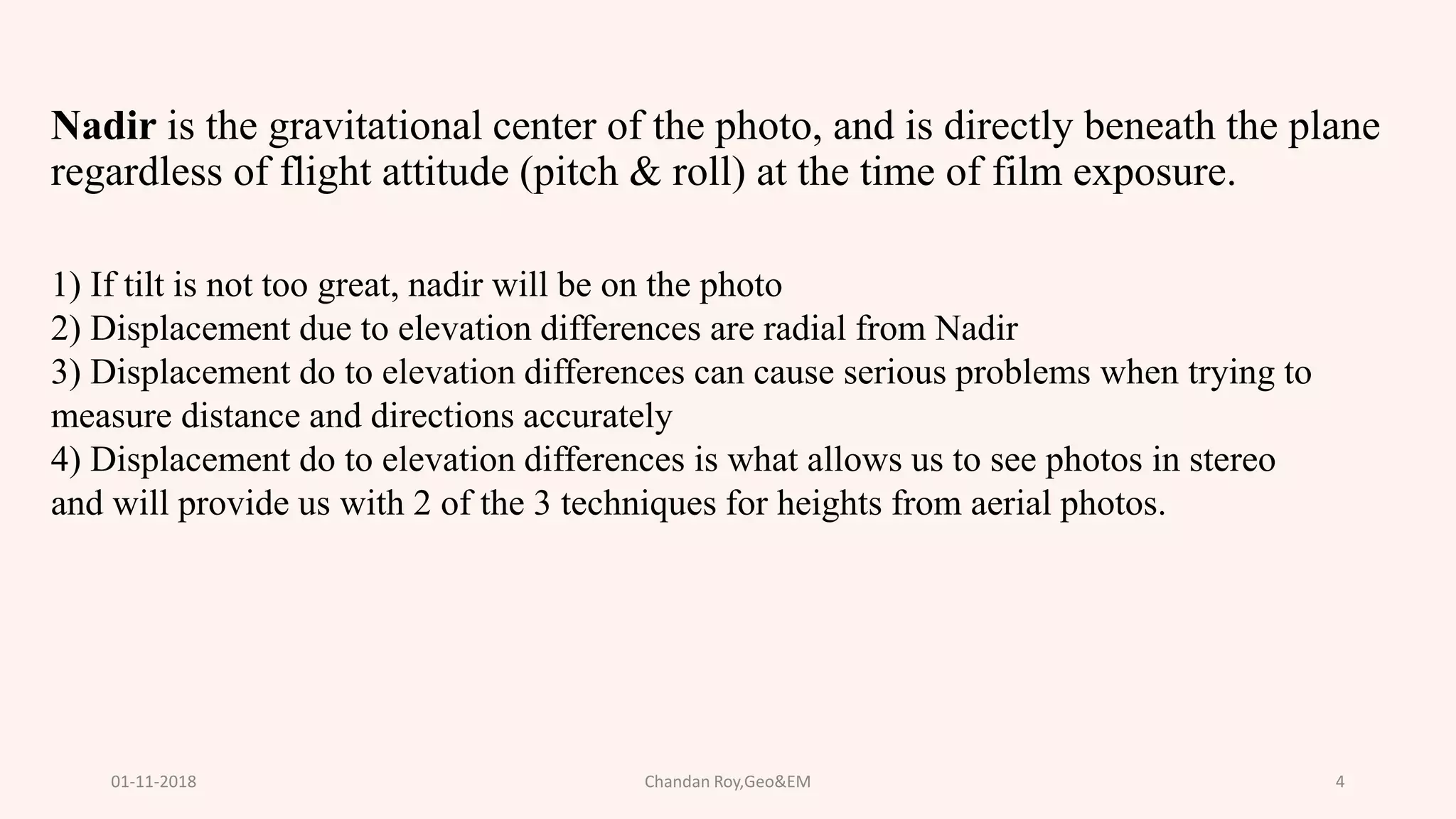 Distortions and displacement on aerial photograph | PDF