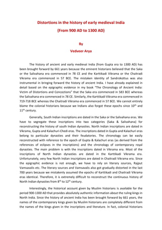 Distortions in the History of Early Medieval India-Part I.pdf