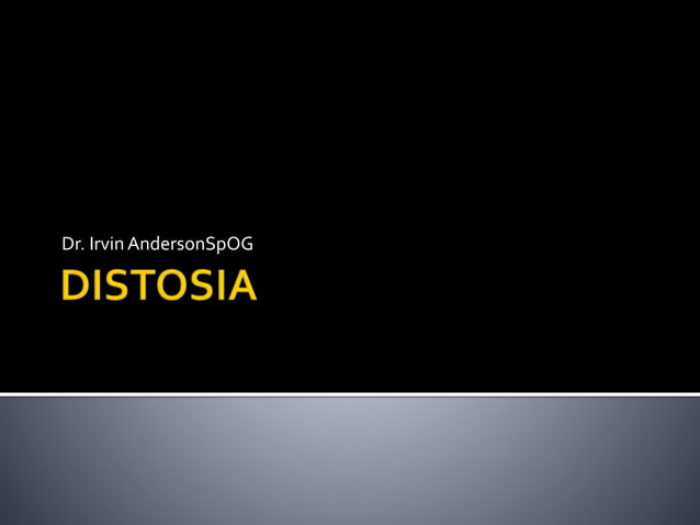 Distosia | PPTX