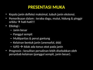 distosia dalam persalinan dan tata laksana | PPT