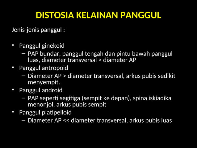 distosia dalam persalinan dan tata laksana | PPT