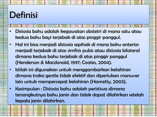 Distosia bahu | PPTX