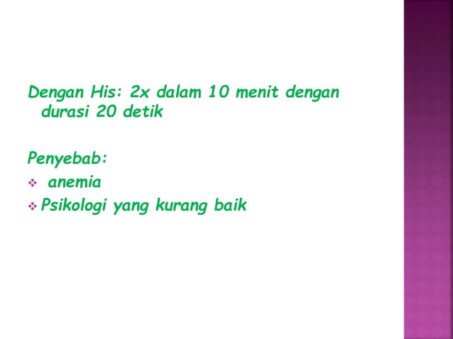 Distosia karena kelainan his | PPTX