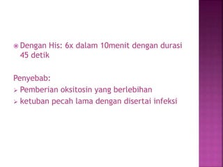Distosia karena kelainan his | PPTX