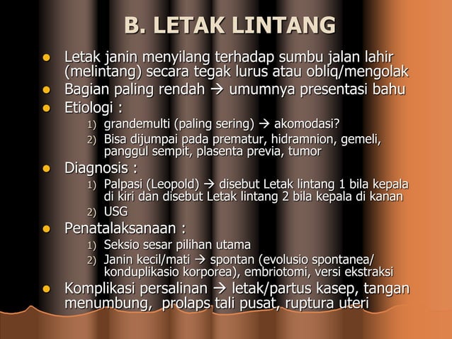 Distosia & Kelainan Letak Malposisi.ppt