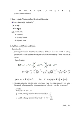 Distr. binom & multinom | PDF