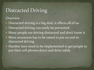 Distracted driving | PPT