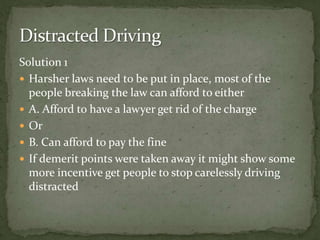 Distracted driving | PPT