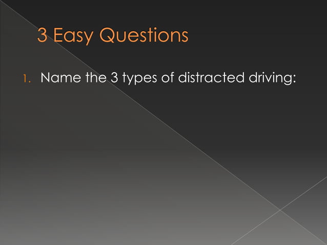 Distracted Driving | PPTX